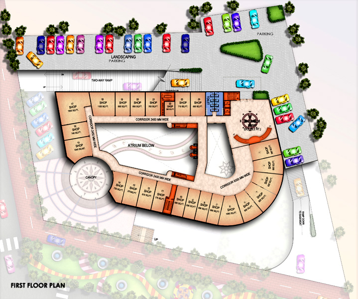 Amrapali Kanha Multiplex Mall Floor Plan